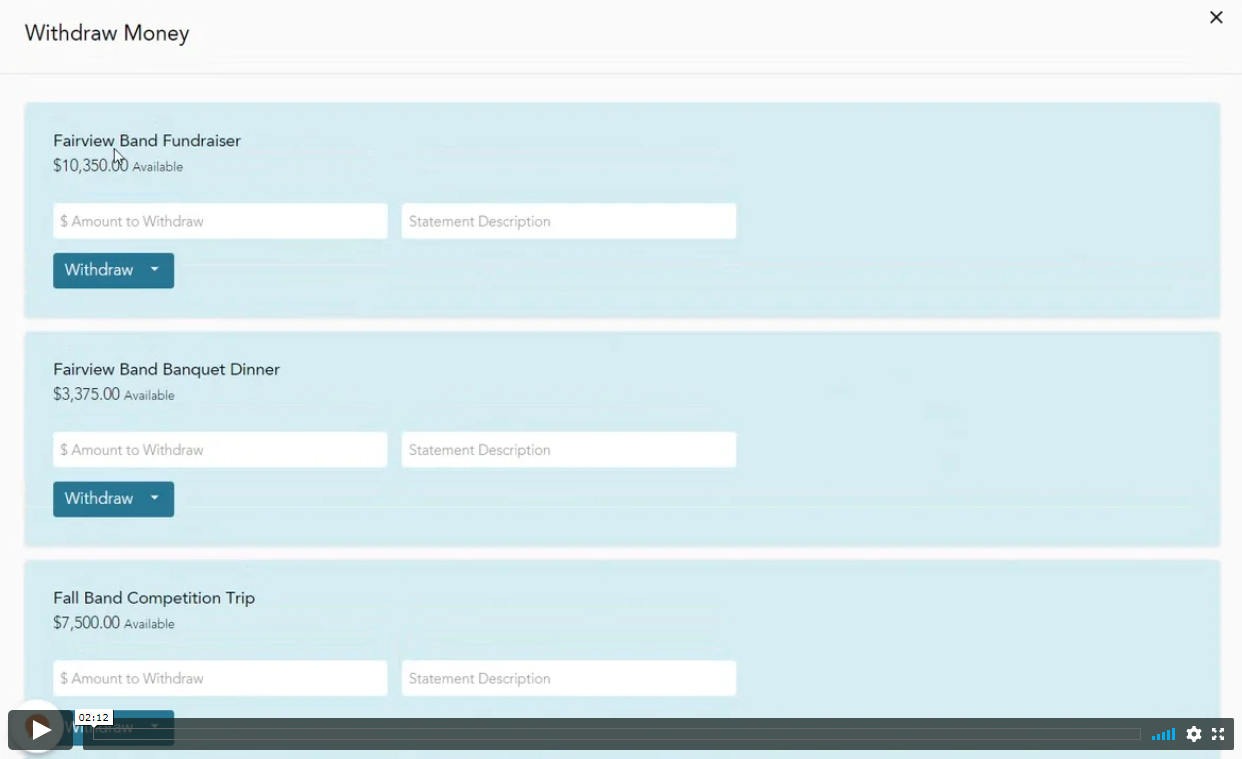 Transfer funds – Cheddar Up